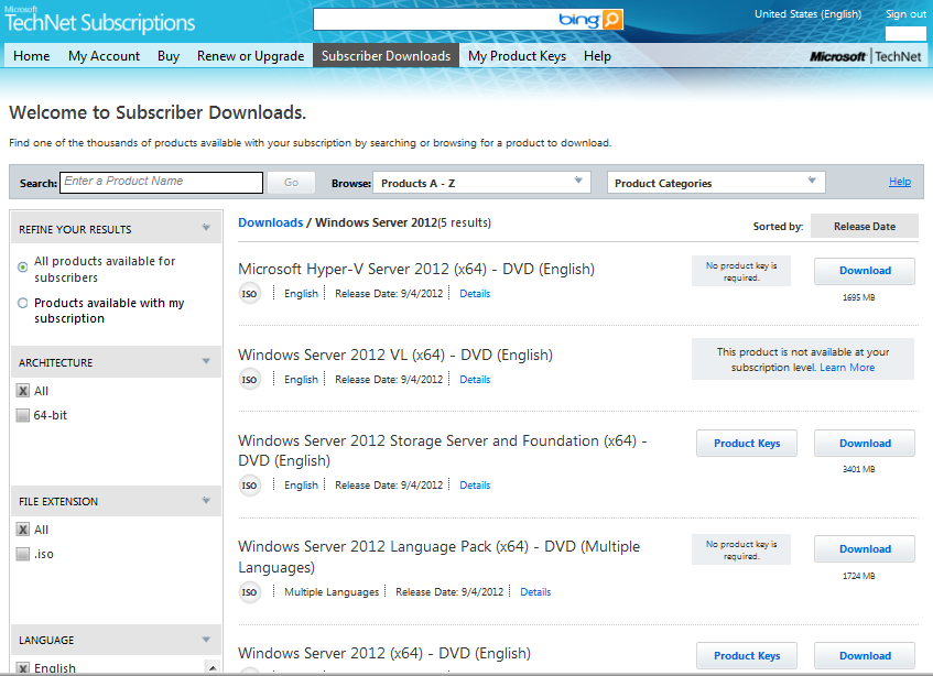 DOWNLOAD: Windows Server 2012 RTM hits TechNet/MSDN | Kurt Shintaku's Blog