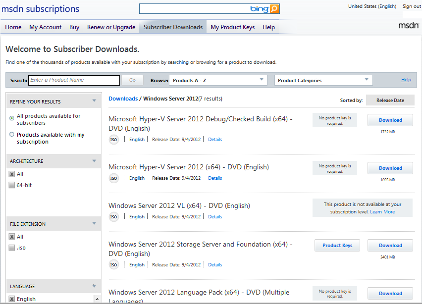 DOWNLOAD: Windows Server 2012 RTM hits TechNet/MSDN | Kurt Shintaku's Blog