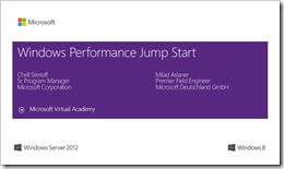 TRAINING: Windows Performance Jump Start (On-demand) | Kurt Shintaku's Blog
