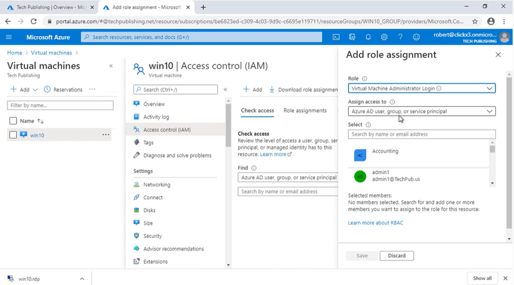 INFO: Log in with Remote Desktop to an Azure VM using Azure Active ...