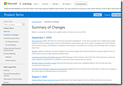 INFO: Summary of Changes to Microsoft Licensing Terms | Kurt Shintaku's ...