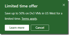 OFFER: Save up to 50% on Azure Dv3 VMs in US West for a limited time ...