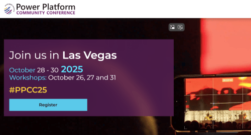 INFO: Power Platform Community Conference 2025 – October 28-30, 2025 ...