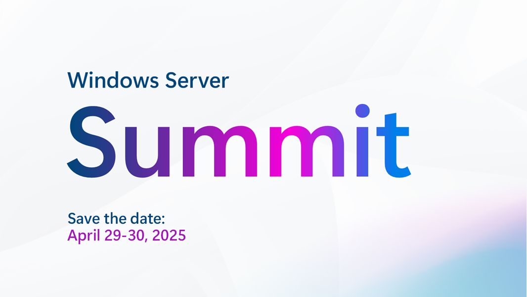 EVENT: Windows Server Summit 2025 – April 29-30, 2025 | Kurt Shintaku's ...