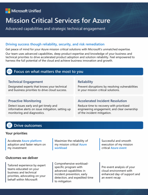 INFO: Unified Enterprise – “Value Acceleration Services” for Designated ...