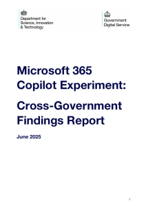 INFO: UK Microsoft 365 Copilot Experiment Findings Report | Kurt ...